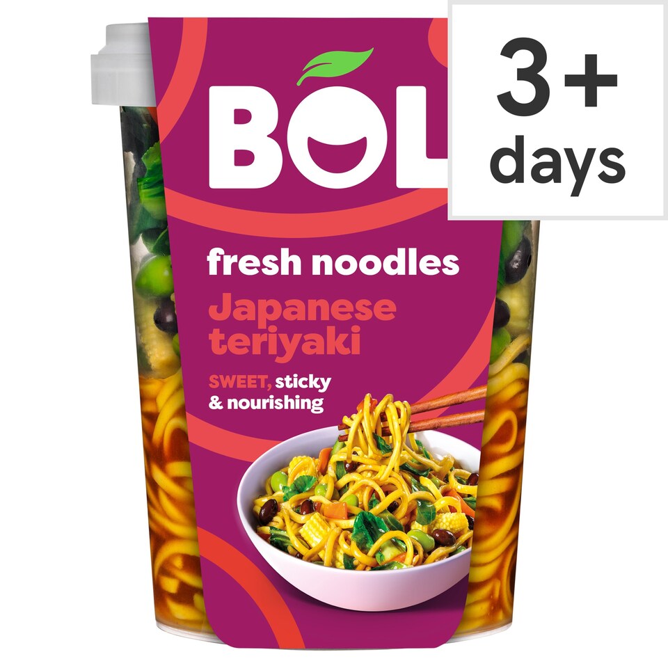Bol Posh Noodles Sweet & Sticky Teriyaki Udon 360G - Tesco Groceries
