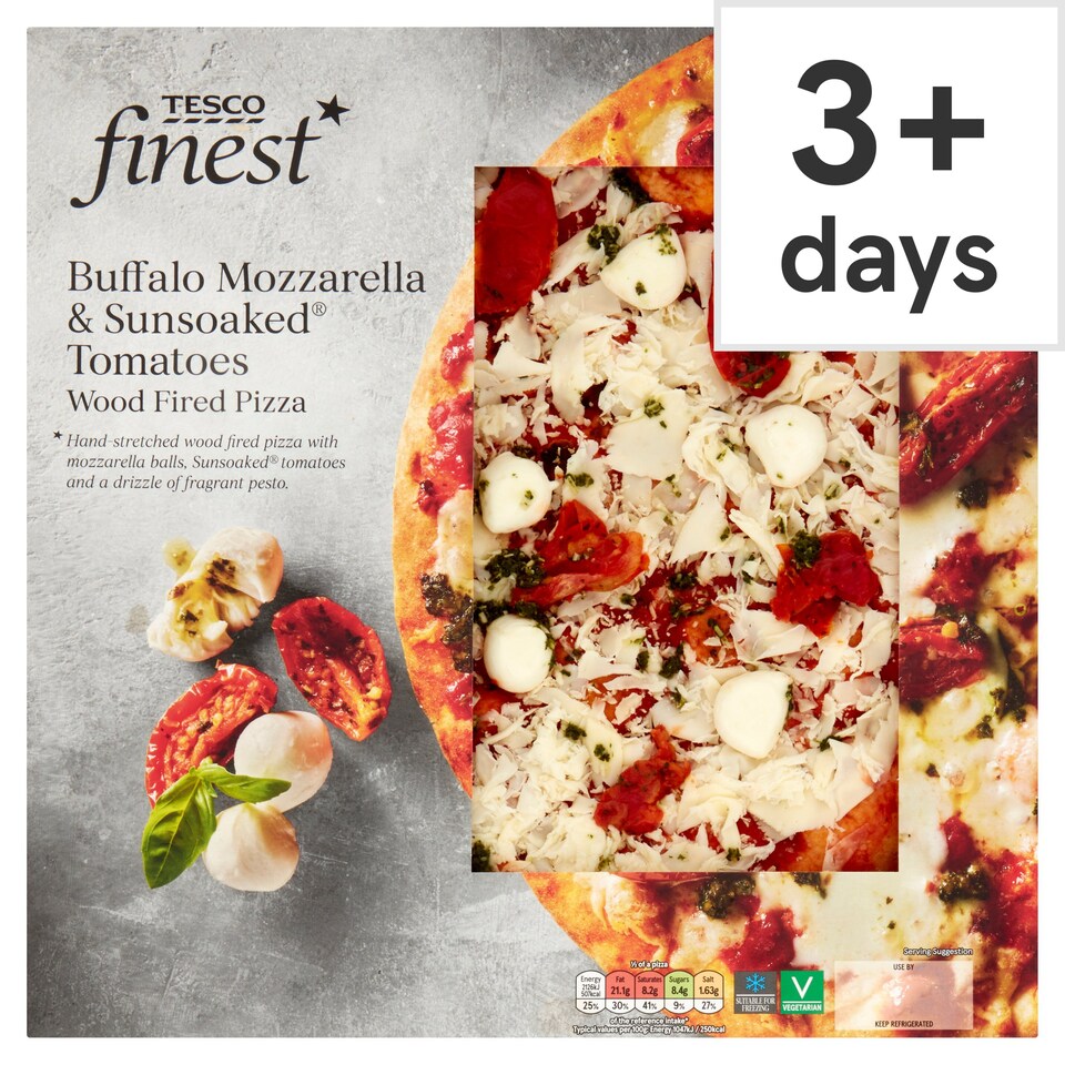 Tesco Finest Buffalo Mozzarella & Tomato Pizza 420G - Tesco Groceries
