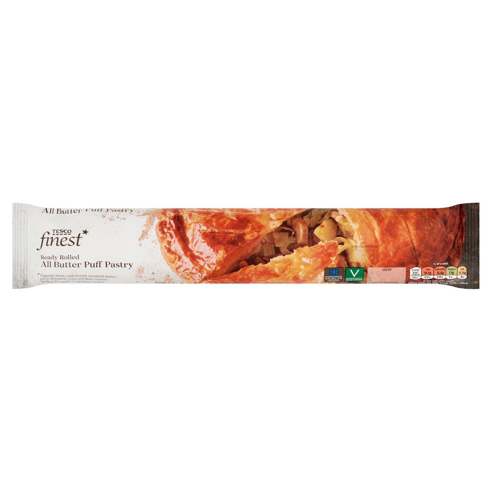Tesco Finest Ready Rolled All Butter Puff Pastry 320g - Tesco Groceries