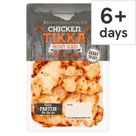 Bridge Valley Foods Chicken Tikka Breast Slices 100G - Tesco Groceries