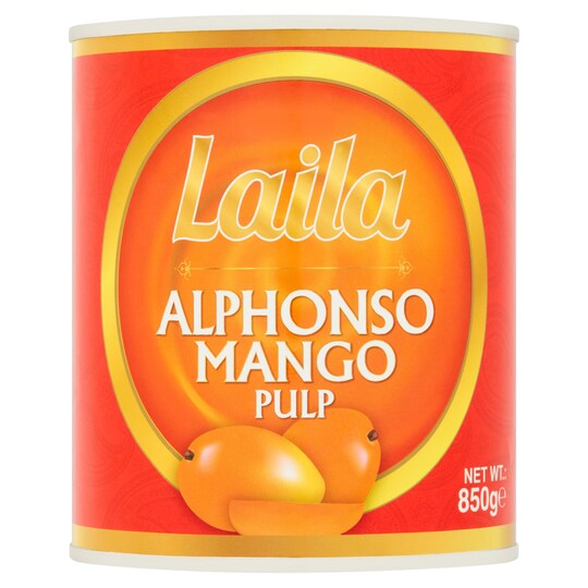Laila Alphonso Mango Pulp 850G - Tesco Groceries