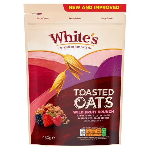 White's Toasted Oats - Wild Fruit Crunch 450g - Tesco Groceries