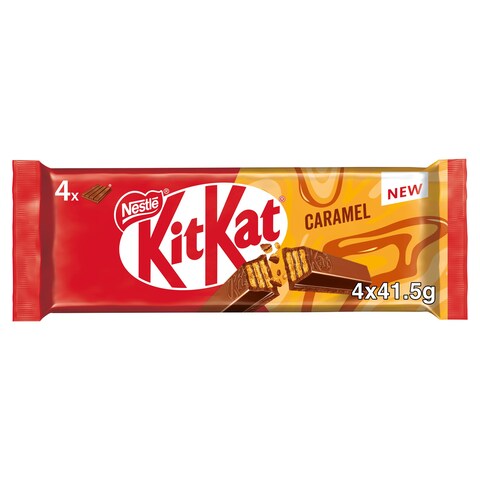 Kit Kat Caramel Bars 4X41.5G - Tesco Groceries