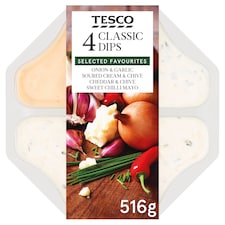 Tesco Classic Multipack Dips 516G - Tesco Groceries