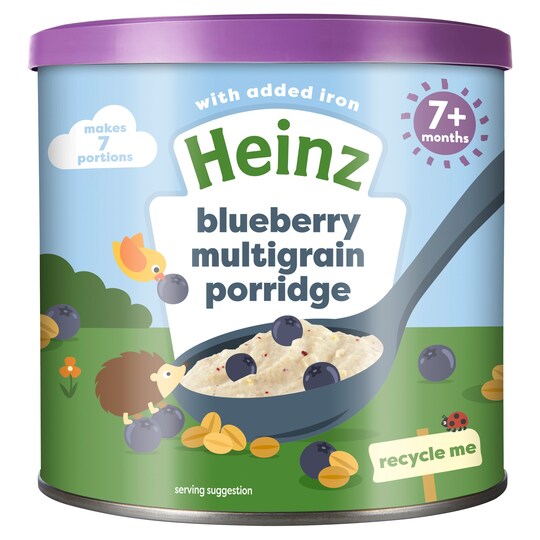 Heinz Blueberry Multigrain Porridge 220G - Tesco Groceries