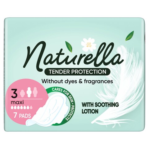 Naturella Ultra Tender Protection Maxi, No Dyes And Fragrances, Pads 7 ...