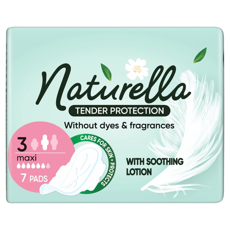 Naturella Ultra Tender Protection Maxi, No Dyes And Fragrances, Pads 7 ...