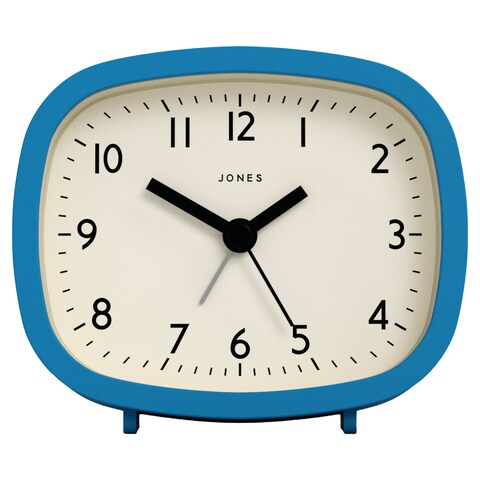 Jones Clocks Mid Blue Cine Alarm Clock - Tesco Groceries