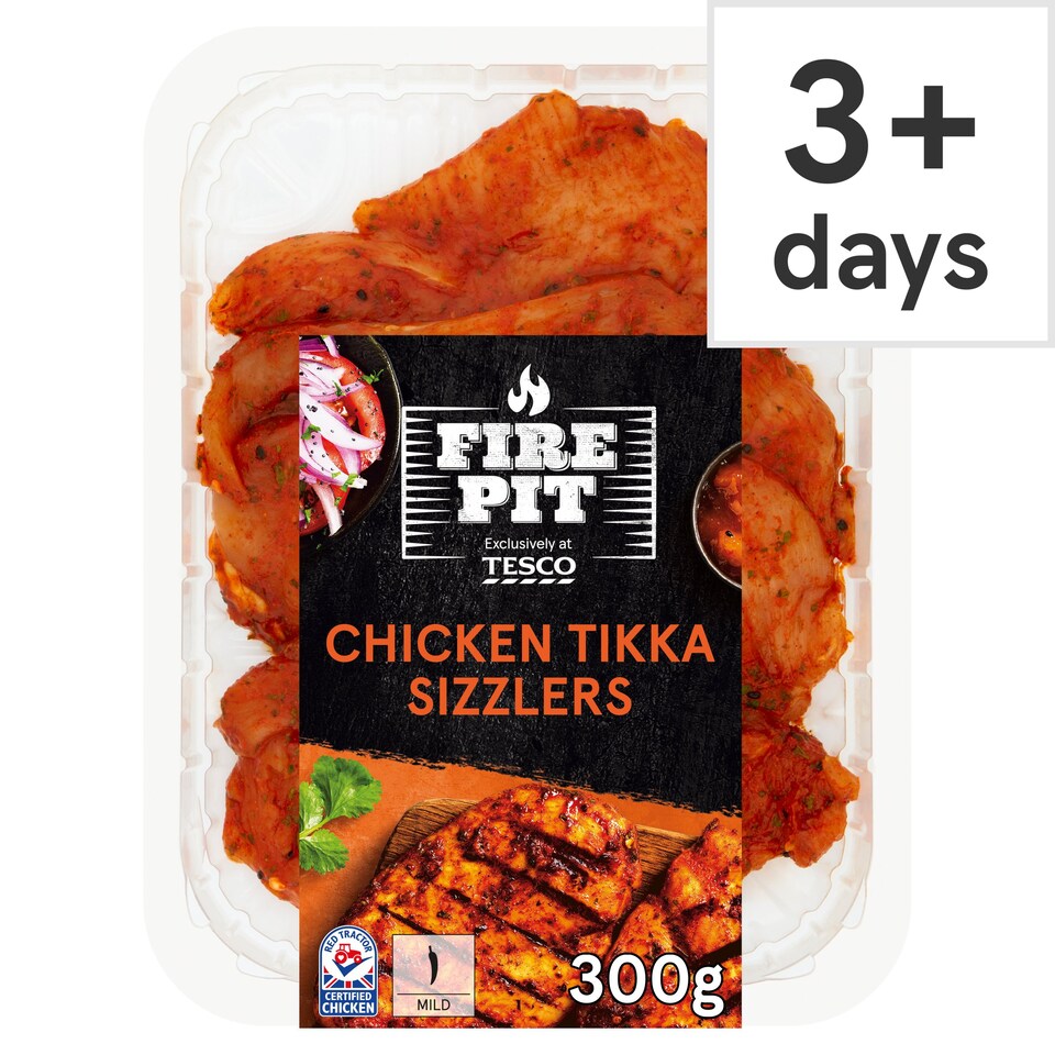 Tesco Fire Pit Chicken Tikka Sizzlers 300G - Tesco Groceries