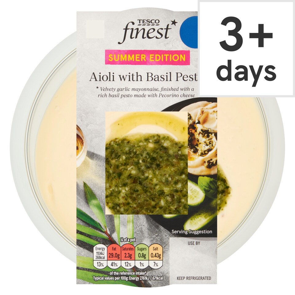 Tesco Finest Aioli with Basil Pesto 160g - Tesco Groceries