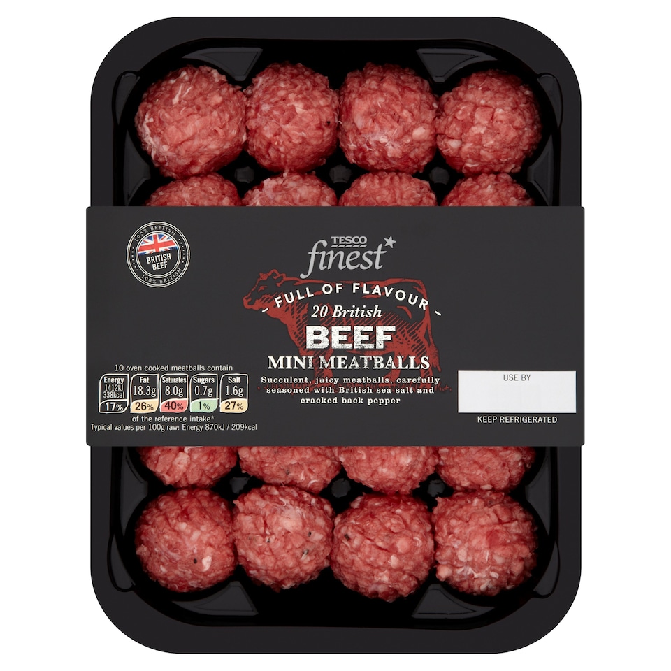 Tesco Finest 20 Mini Meatballs 400G - Tesco Groceries