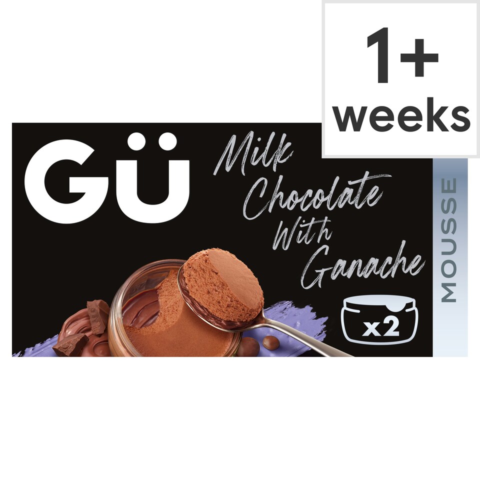 Gu Milk Chocolate Mousse & Ganache 2X70g - Tesco Groceries