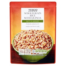 Brown, Wholegrain & Wild Microwave Rice - Tesco Groceries