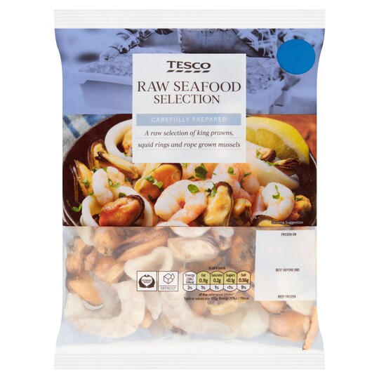 Tesco Raw Seafood Selection 350G - Tesco Groceries