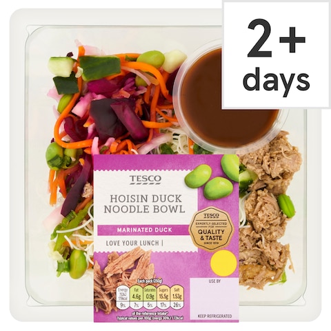 Tesco Hoisin Duck Noodle Bowl 250g - Tesco Groceries