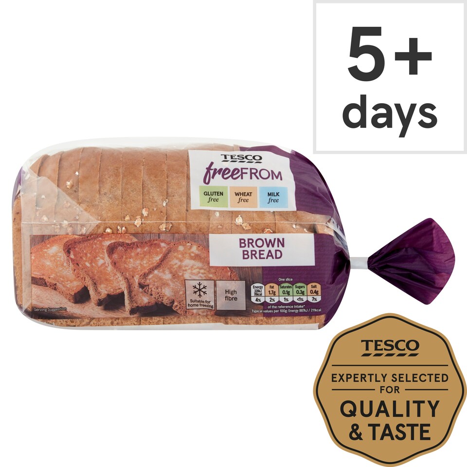 Tesco Free From Brown Bread 550G - Tesco Groceries