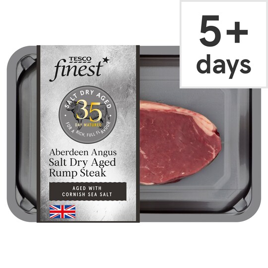 Tesco Finest 35 Day Salt Dry Aberdeen Angus Rump Steak - Tesco Groceries