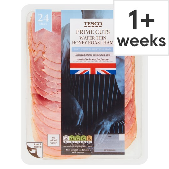 Tesco British Wafer Thin Honey Roast Ham 400G - Tesco Groceries