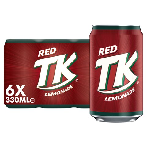TK Red Lemonade Soft Drink 6 x 330ml - Tesco Groceries