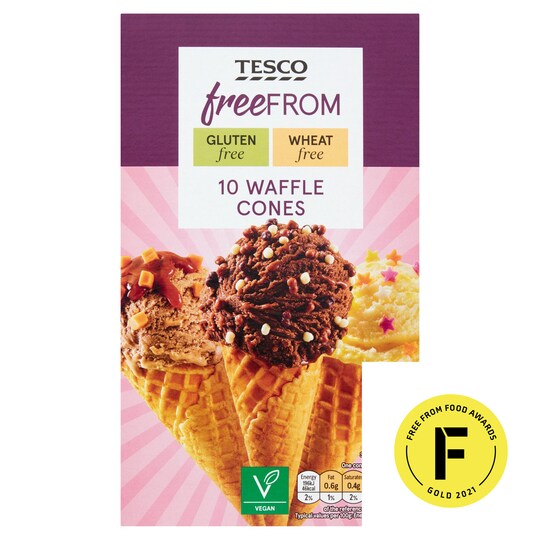 Tesco Free From 10 Waffle Cones - Tesco Groceries