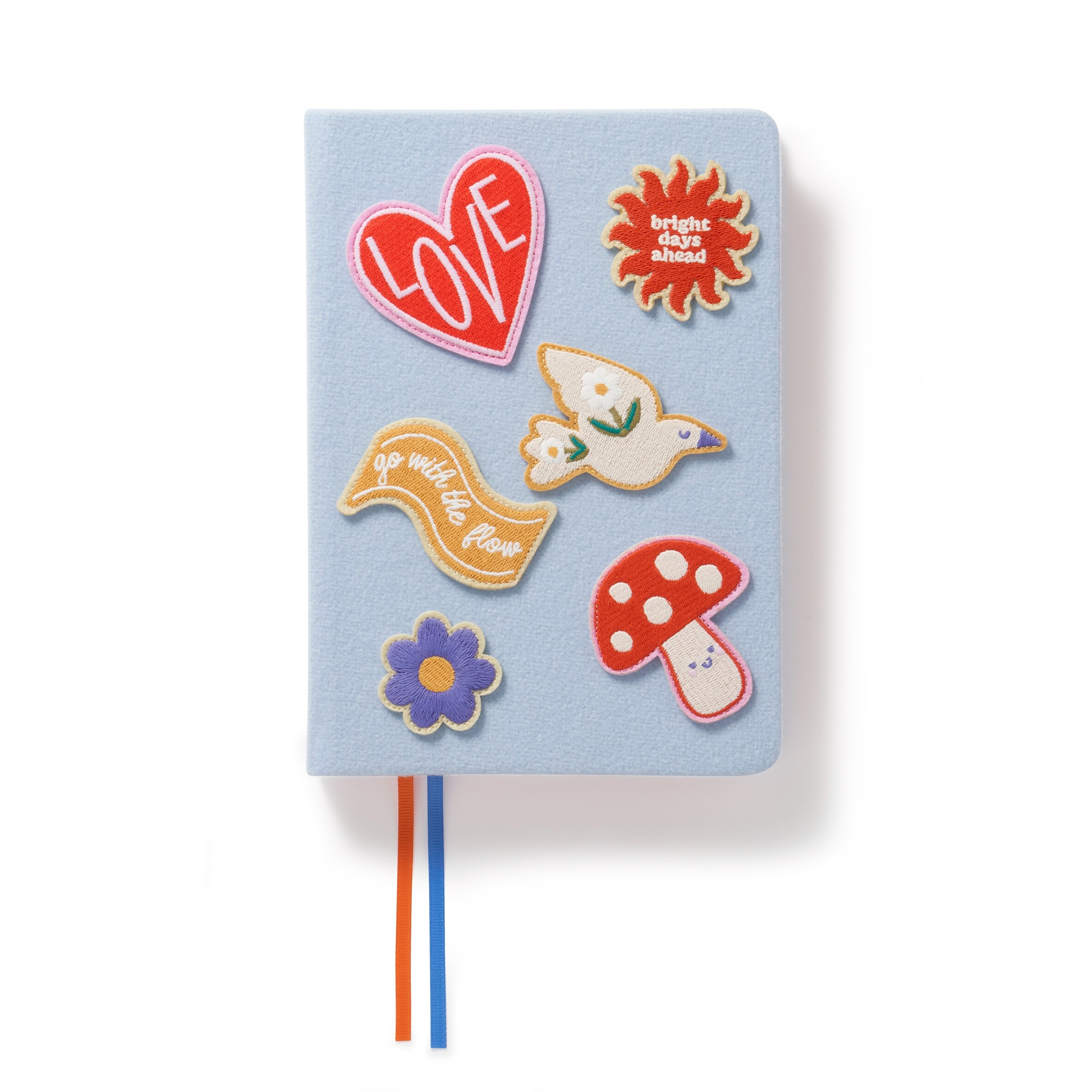 Paperchase Badge Collector Fabric A5 Badge Notebook - Tesco Groceries