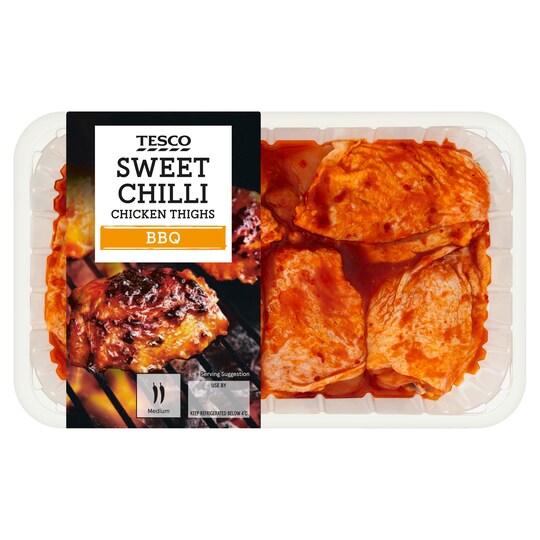 Tesco Bbq Sweet Chilli Chicken Thighs 900g Tesco Groceries