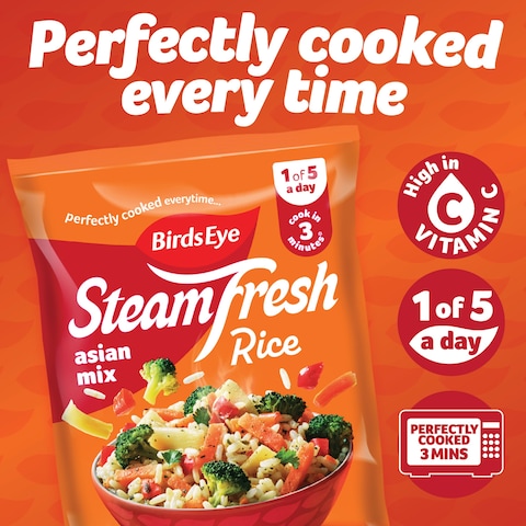 Birds Eye Steamfresh Asian Style Rice 380g - Tesco Groceries