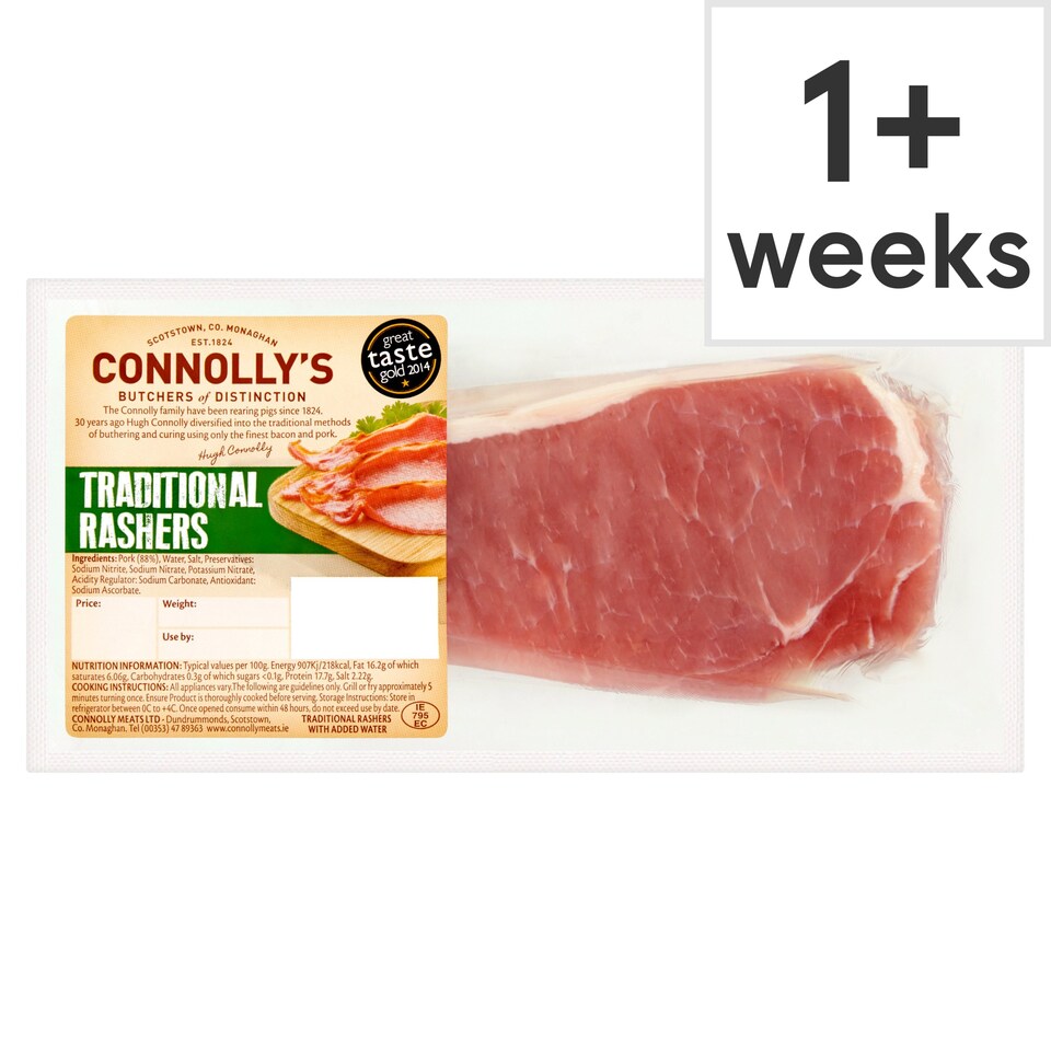 Connolly's Traditional Rasher 400G - Tesco Groceries