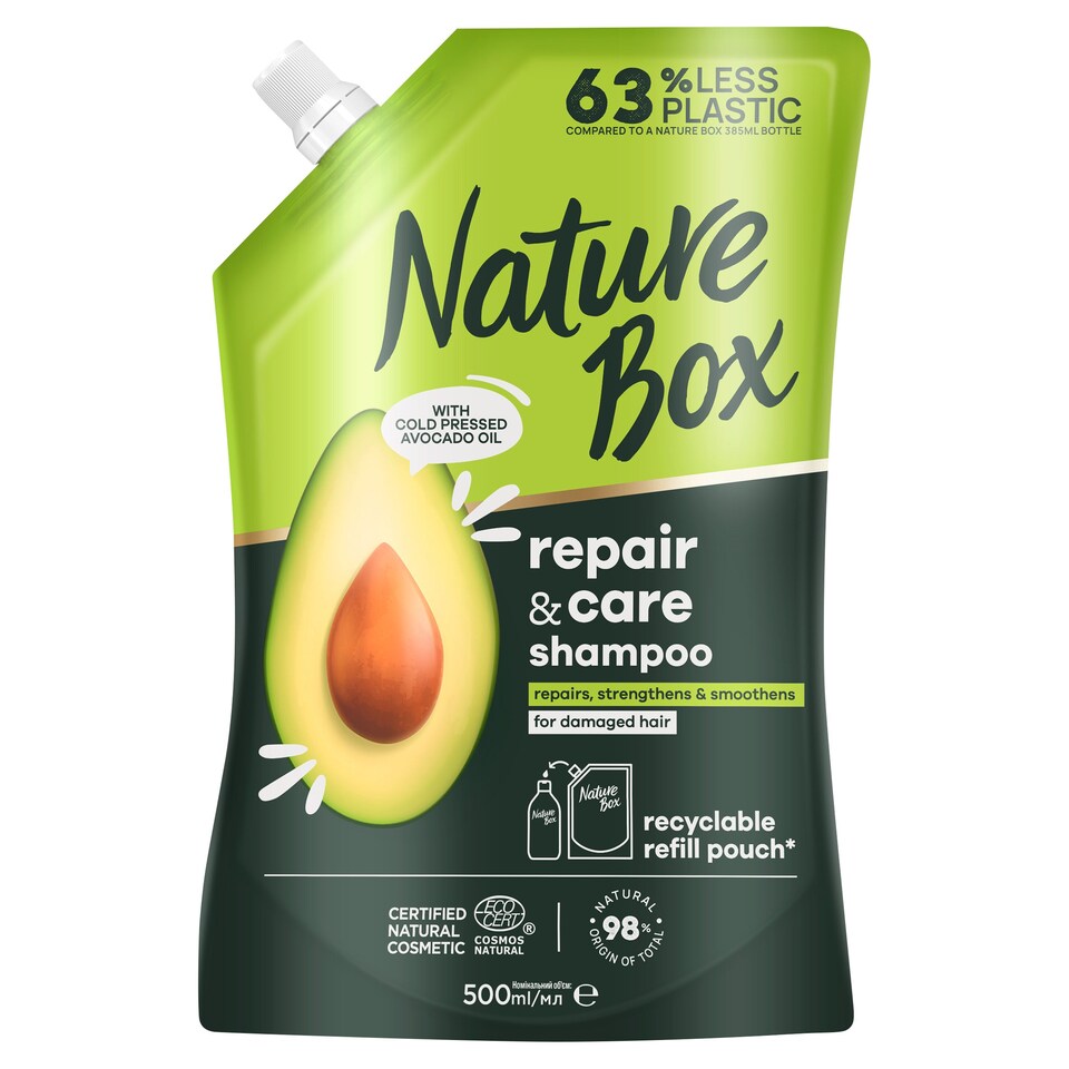 Nature Box Repair & Care šampón Avocado Oil náhradná nápl& 500 ml ...
