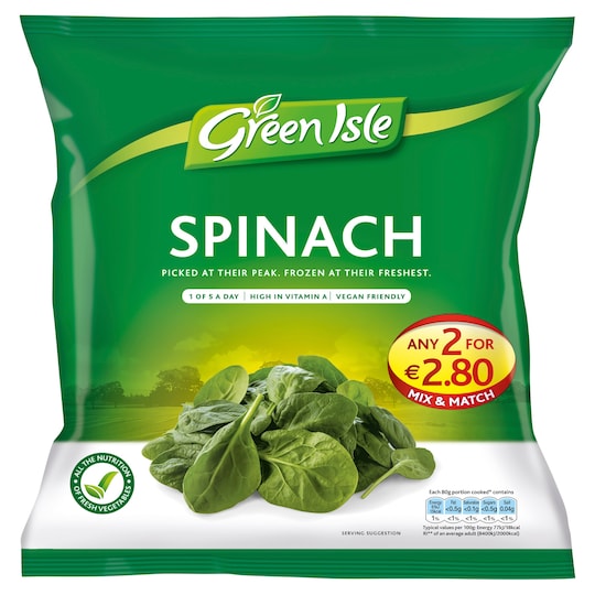 Green Isle Spinach 450G Tesco Groceries green-isle-spinach-450g-tesco-groceries