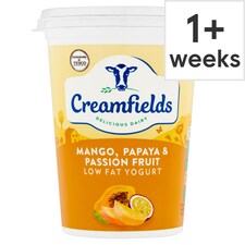Creamfields Tropical Low Fat Yogurt 450G - Tesco Groceries