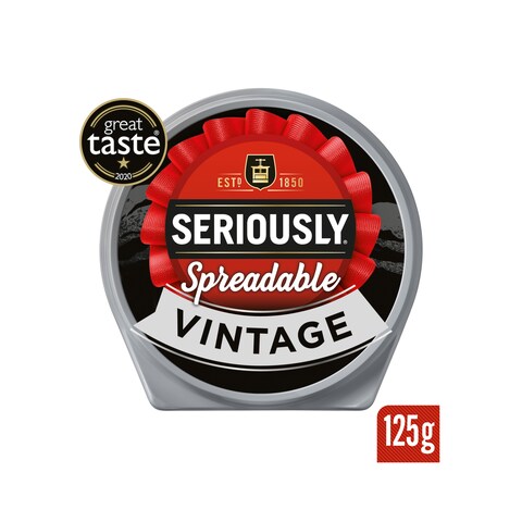 Seriously Spreadable Vintage Cheese Spread 125g - Tesco Groceries