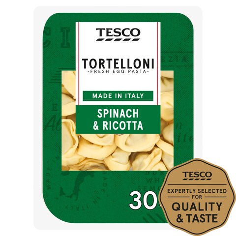 Tesco Spinach & Ricotta Fresh Tortelloni 300g - Tesco Groceries