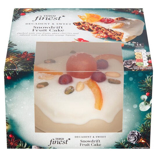 Tesco Finest Snowdrift Fruit Cake - Tesco Groceries
