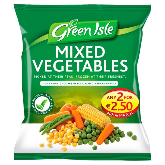 Green Isle Mixed Vegetables 450G Tesco Groceries green-isle-mixed-vegetables-450g-tesco-groceries