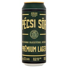Pécsi Sör Prémium Lager Beer 5% 0,5 l - Tesco Groceries