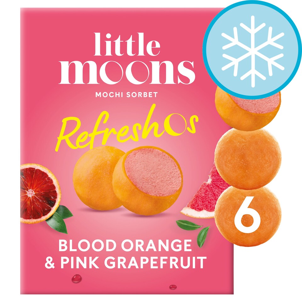Little Moons Refreshos Vegan Blood Orange & Pink Grapefruit Mochi ...