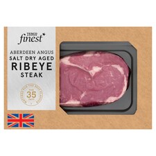 Tesco Finest AA Salt Dry Aged Beef Ribeye Steak - Tesco Groceries