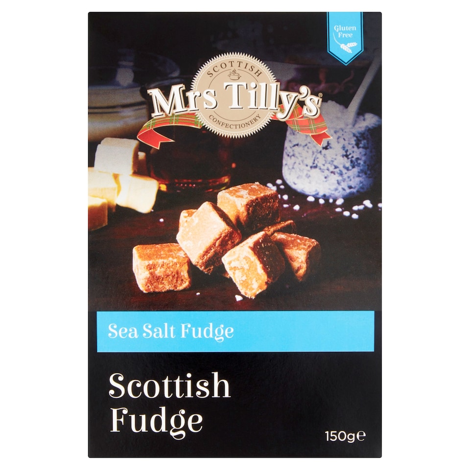 Mrs Tilly's Sea Salt Scottish Fudge 150g - Tesco Groceries