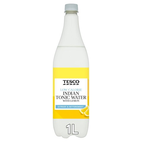 Tesco Low Calorie Indian Tonic Water With Lemon 1Lt - Tesco Groceries