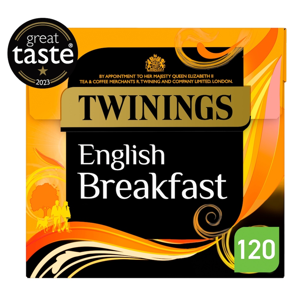 Twinings English Breakfast Tea Bags 120 Pack 300g - Tesco Groceries