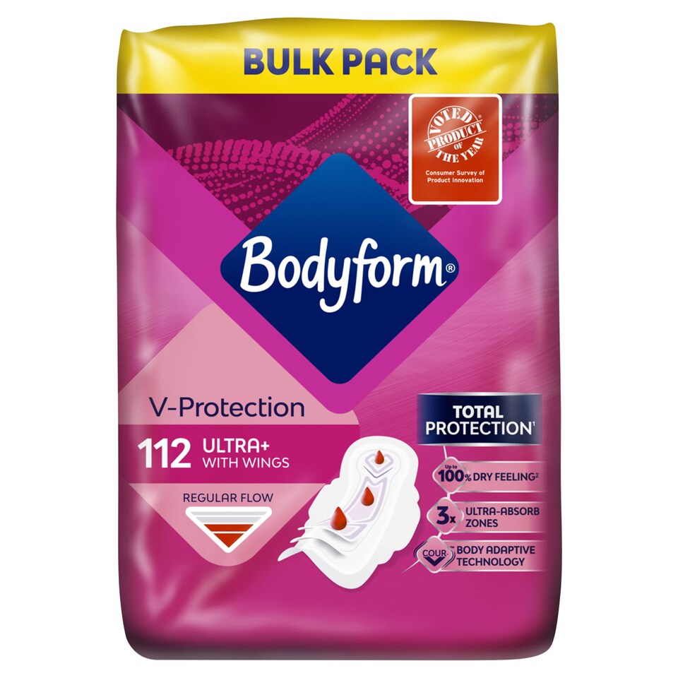 Bodyform Ultra Normal Sanitary Towels 8x14 Pack - Tesco Groceries