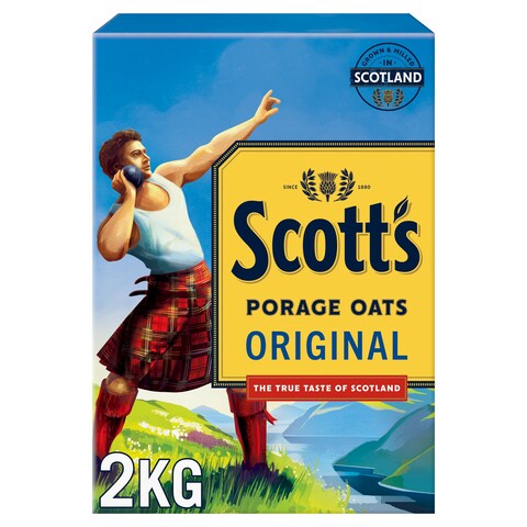 Scott's Porage Original Porridge Oats 2kg - Tesco Groceries
