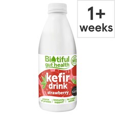 Biotiful Gut Health Kefir Drink - Strawberry 1L - Tesco Groceries