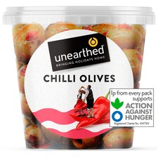 Unearthed Chilli Olives 330g - Tesco Groceries