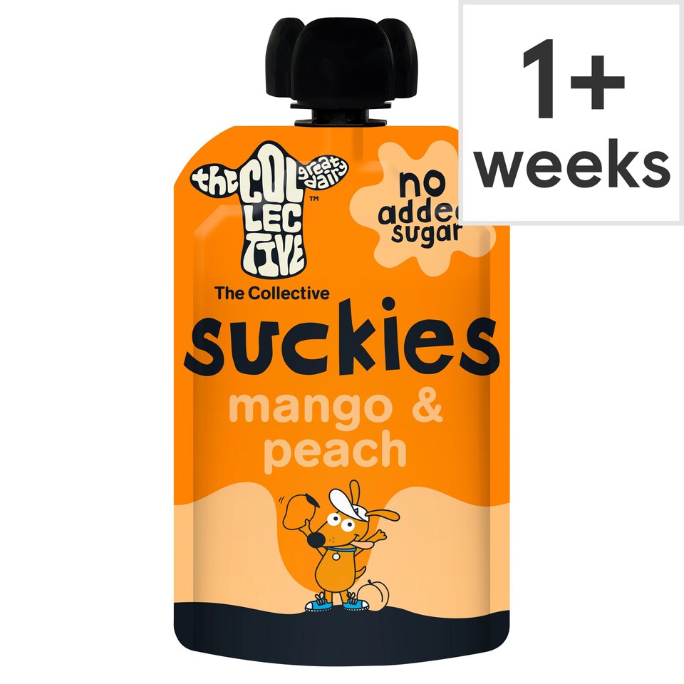 The Collective Suckies No Added Sugar Mango & Peach Kids Yoghurt Pouch ...