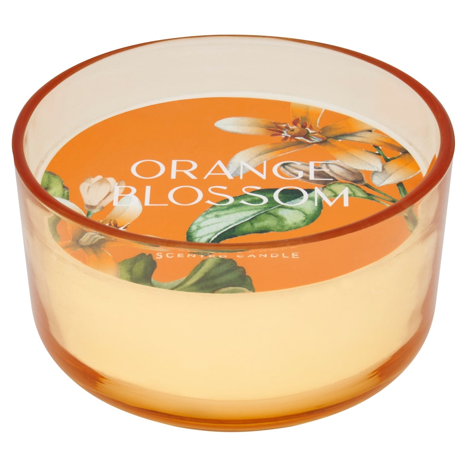 F&F Home Floral Orange Blossom Candle 430G - Tesco Groceries
