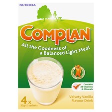 Complan Nutritional Drink Vanilla 4X55g - Tesco Groceries