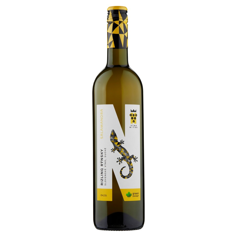 Víno Nitra Salamandra Rhine Riesling Slovak White Dry Wine 0.75 L ...