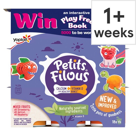 Petits Filous Variety Fromage Frais 18X47g - Tesco Groceries